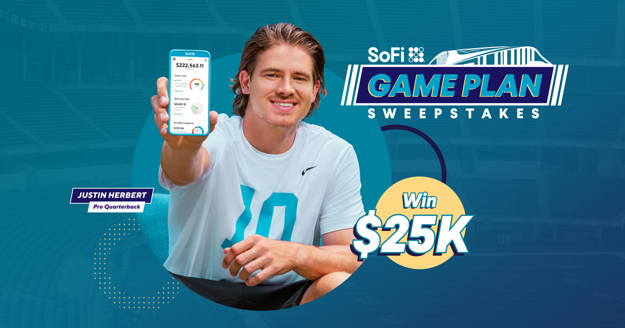 SoFi: Game Plan Sweepstakes - Justin Herbert